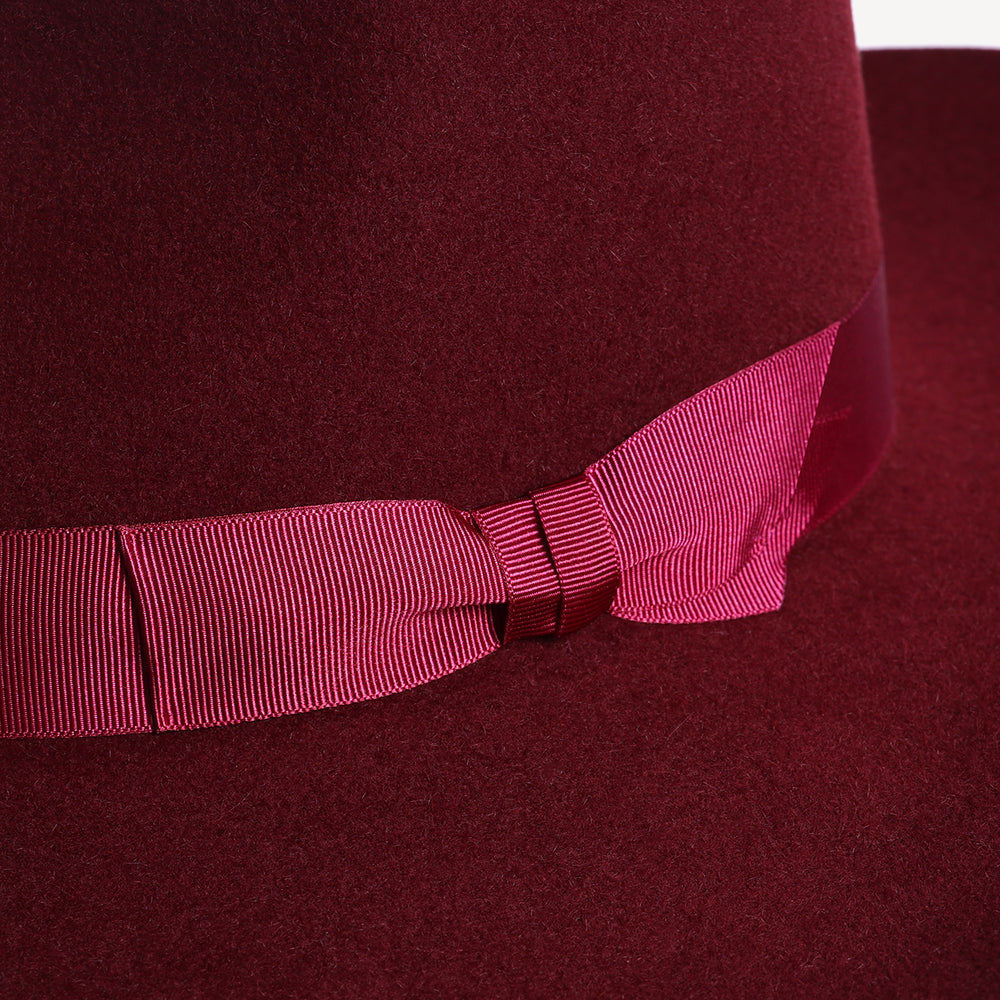 Adeney Fedora Hat - Bordeaux