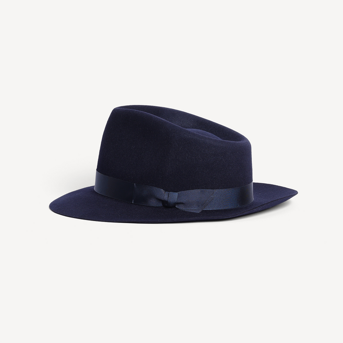 Adeney Fedora Hat - Navy