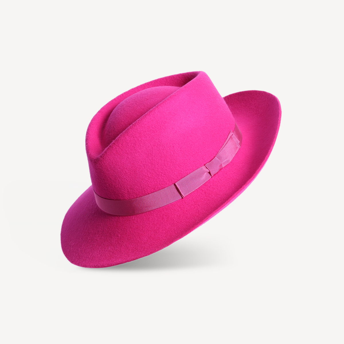 Quaintrelle Hat - Hot Pink Merino Wool